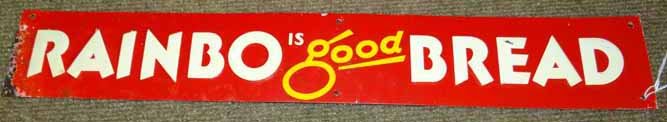 Rainbo Bread Sign
