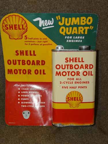Shell Oil Can Display