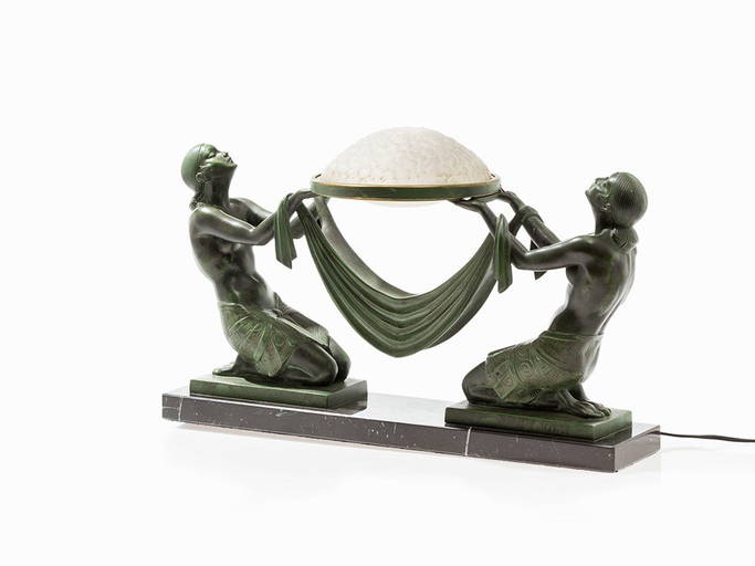 Pierre Le Faguays, Table Lamp 'offrande', France, C.