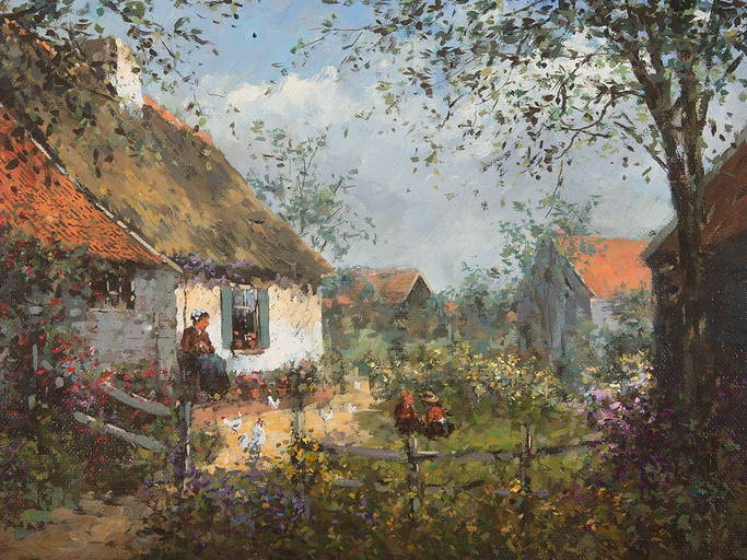 H. M. Huisman “summer”, Oil Painting, Early 21st