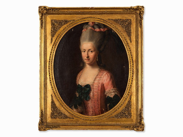 Johann Heinrich Christian Franke, Portrait Of A Lady, Johann Heinrich Christian Franke, Portrait Of A Lady,