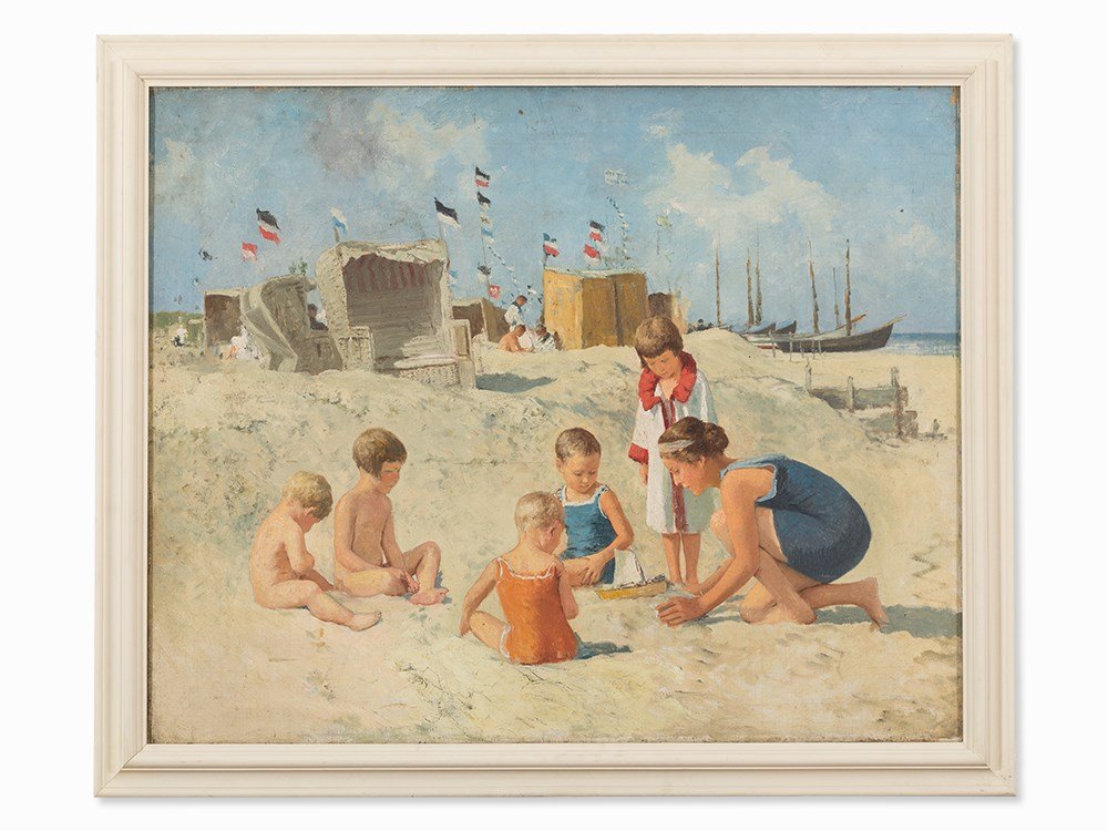 Hermann Seeger, On the Baltic Sea Beach, Oil Painting, - Mar 25, 2015 ...