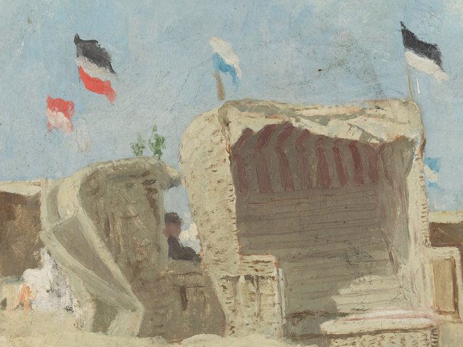 Hermann Seeger, On the Baltic Sea Beach, Oil Painting, : Lot 29