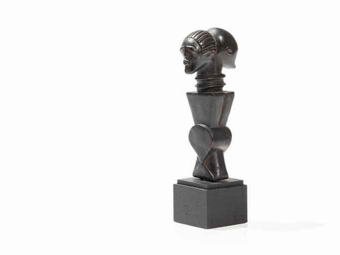 Songye, Janus Staff Finial, Ex Collection André