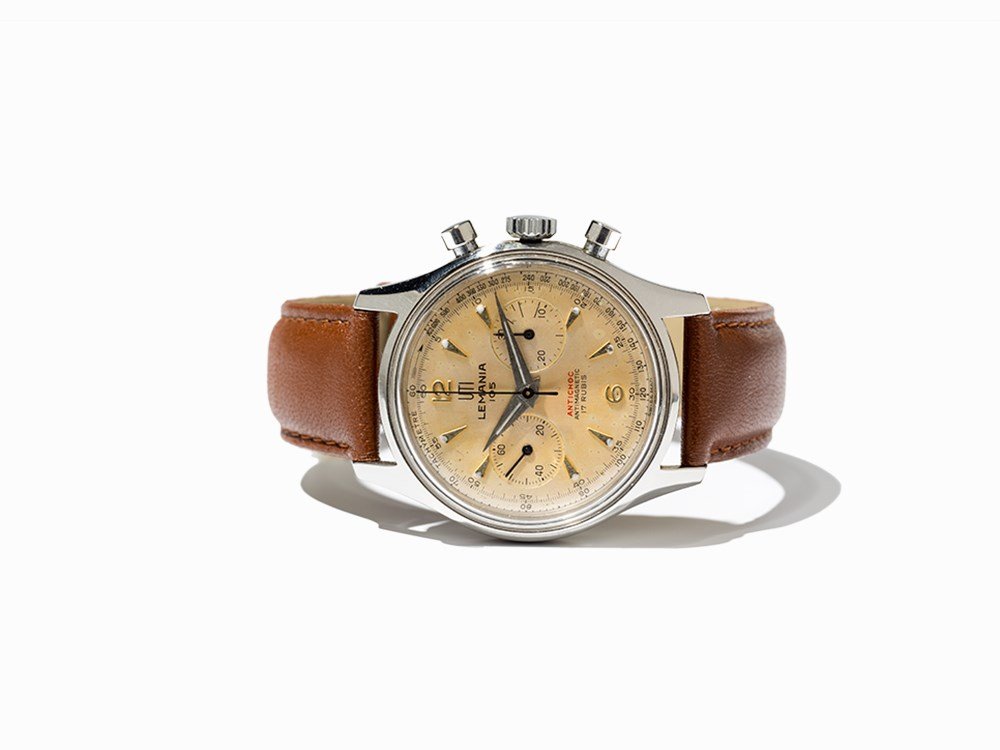 Lemania 105 Anti Shock Chronograph, Switzerland, C.