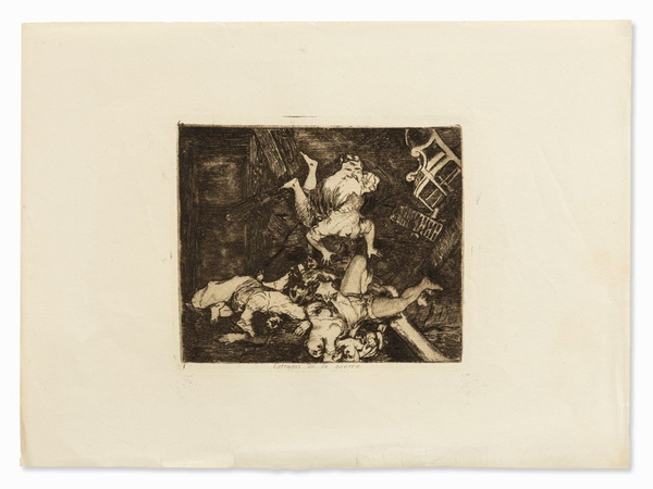 Francisco De Goya Estragos De La Guerra Etching