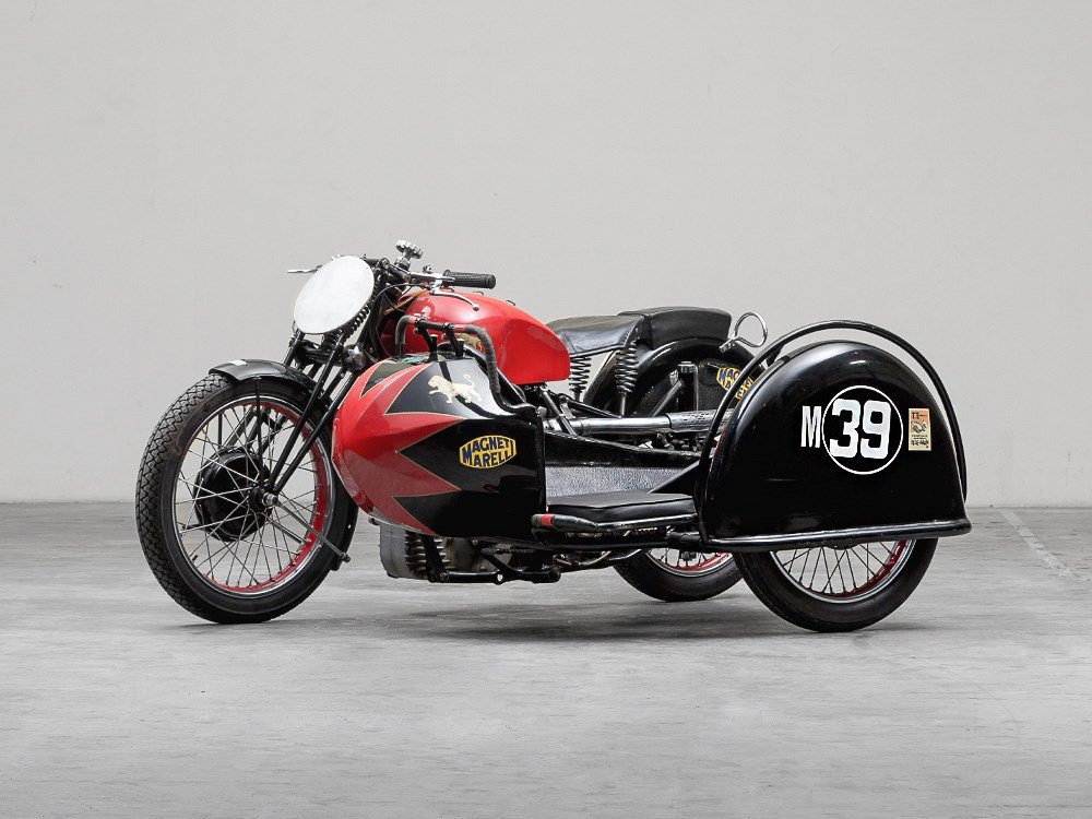 Benelli 500 OHC Sport with Sidecar, Model Year 1937