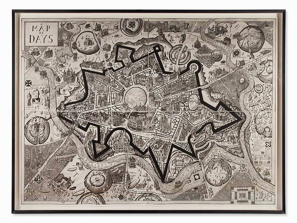 Grayson Perry, Map of Days, 2013 : Lot 0009