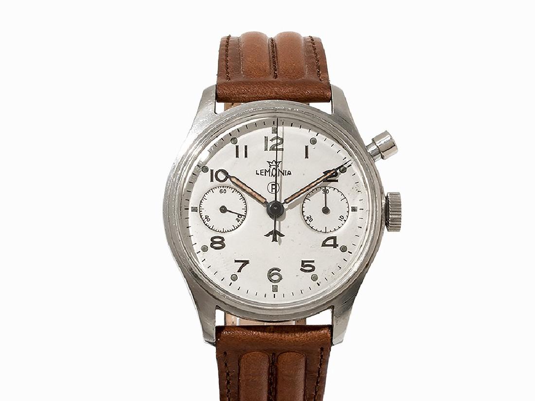 Lemania One Button Chronograph, Switzerland, 1950s