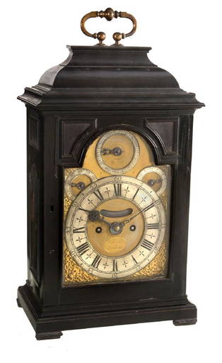 A George I Ebony Table Clock James Reith, London