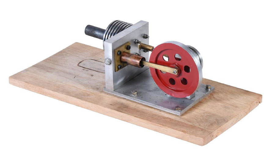 A model of a Stirling type hot air engine, with disc - Sep 20, 2017 ...