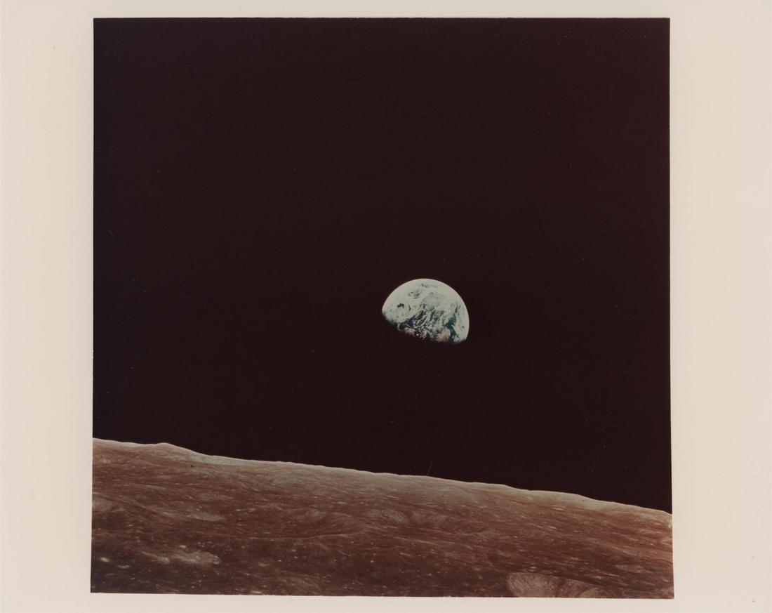 Earthrise (original Hasselblad Frame), Apollo 8, 24 Dec