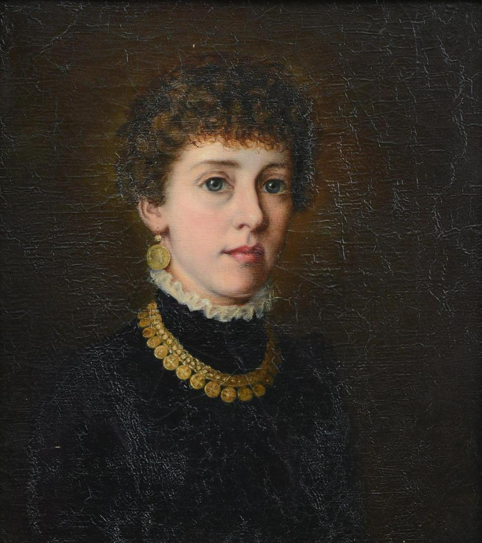 EDITH WILLIAMS (NEE FITZGERALD) (BRITISH 1851-1914), SELF PORTRAIT ...