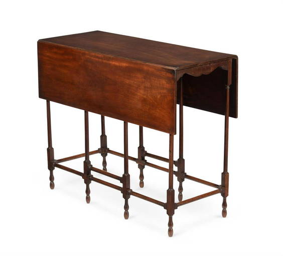 A GEORGE III MAHOGANY 'SPIDER LEG' DROP LEAF TABLE, CIRCA 1770 (#0407 ...