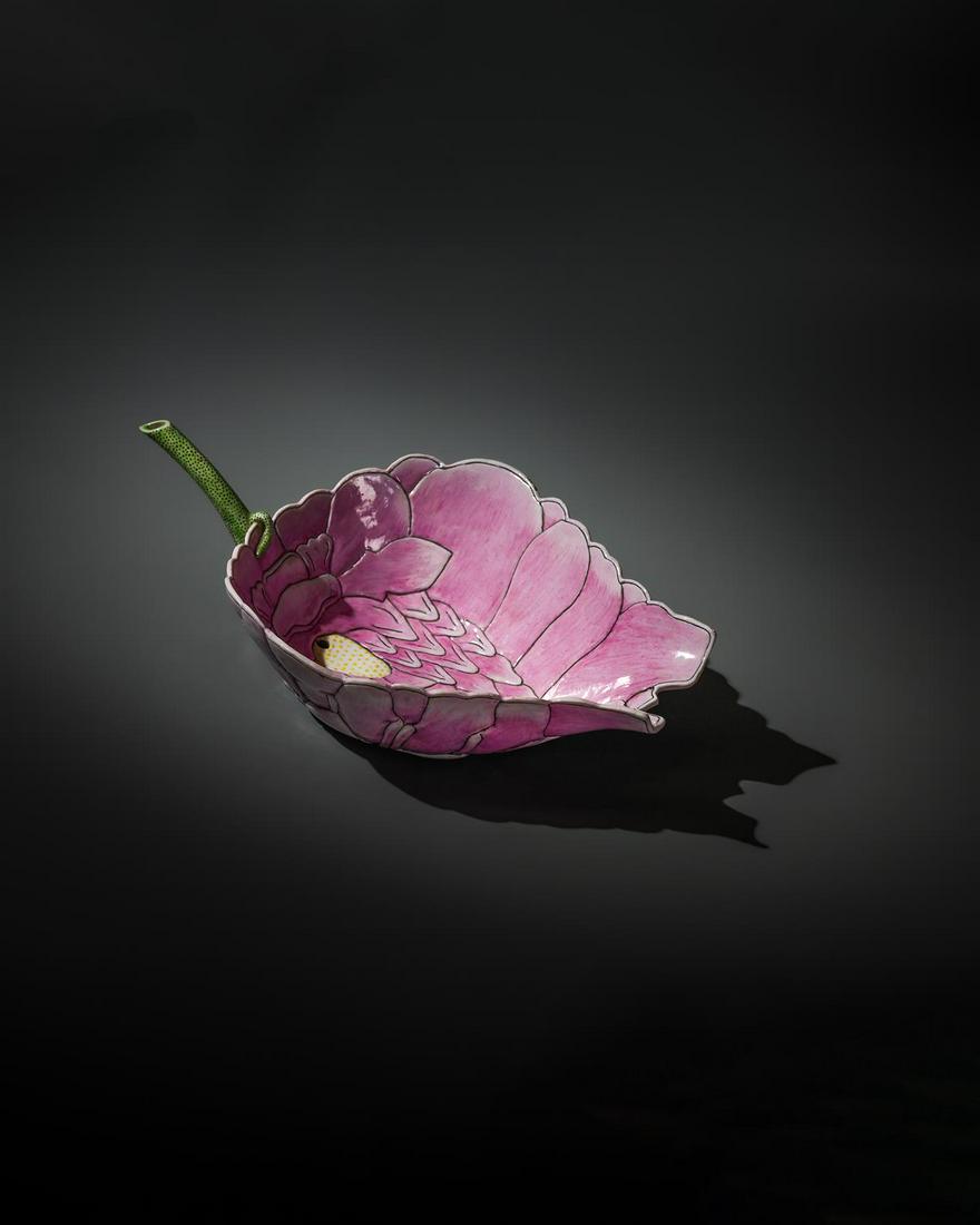 A Rare Chinese Famille Rose Water Dropper