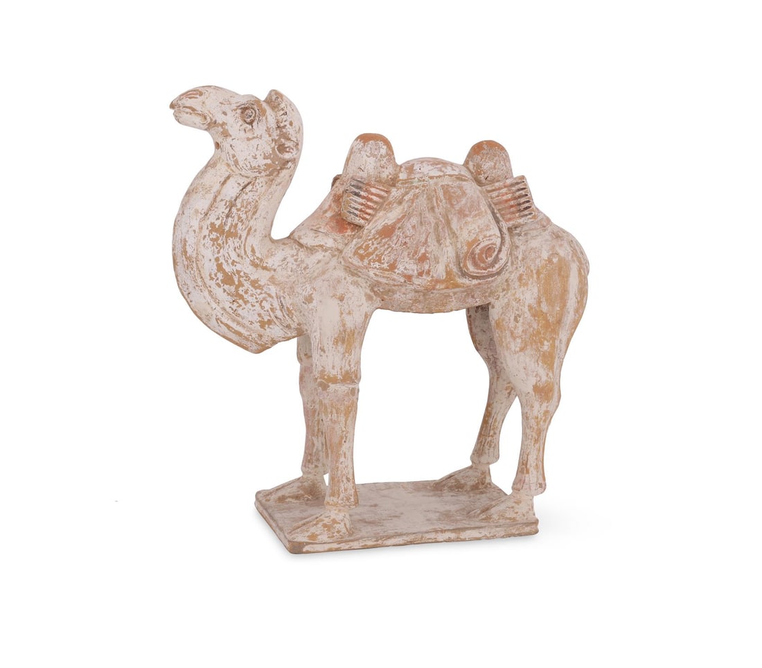 A Chinese Unglazed Pottery Model Of A Bactrian Camel Auction