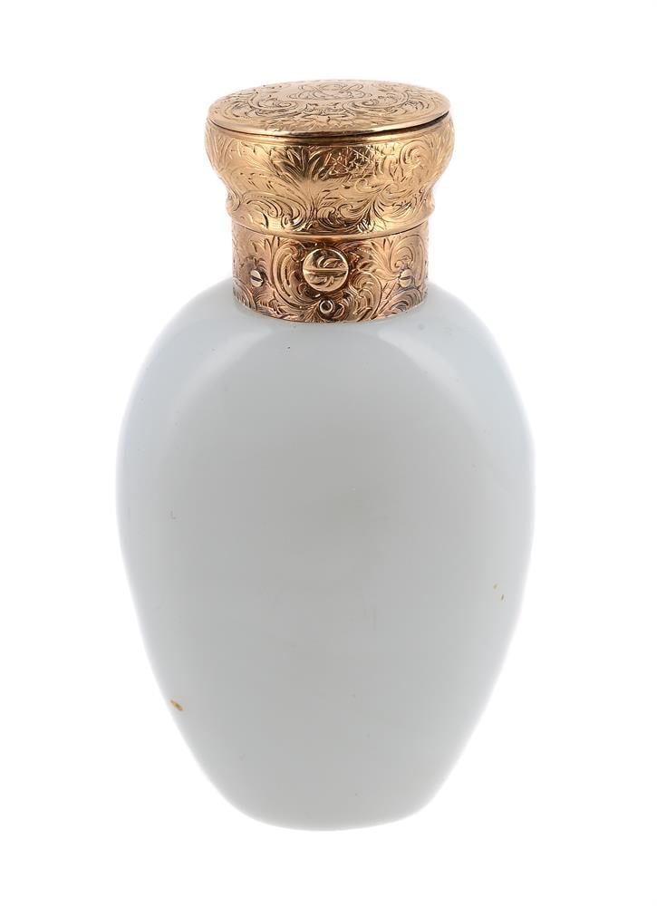 Thomas Diller Of London, An Early Victorian Opaque Glass Scent Bottle ...