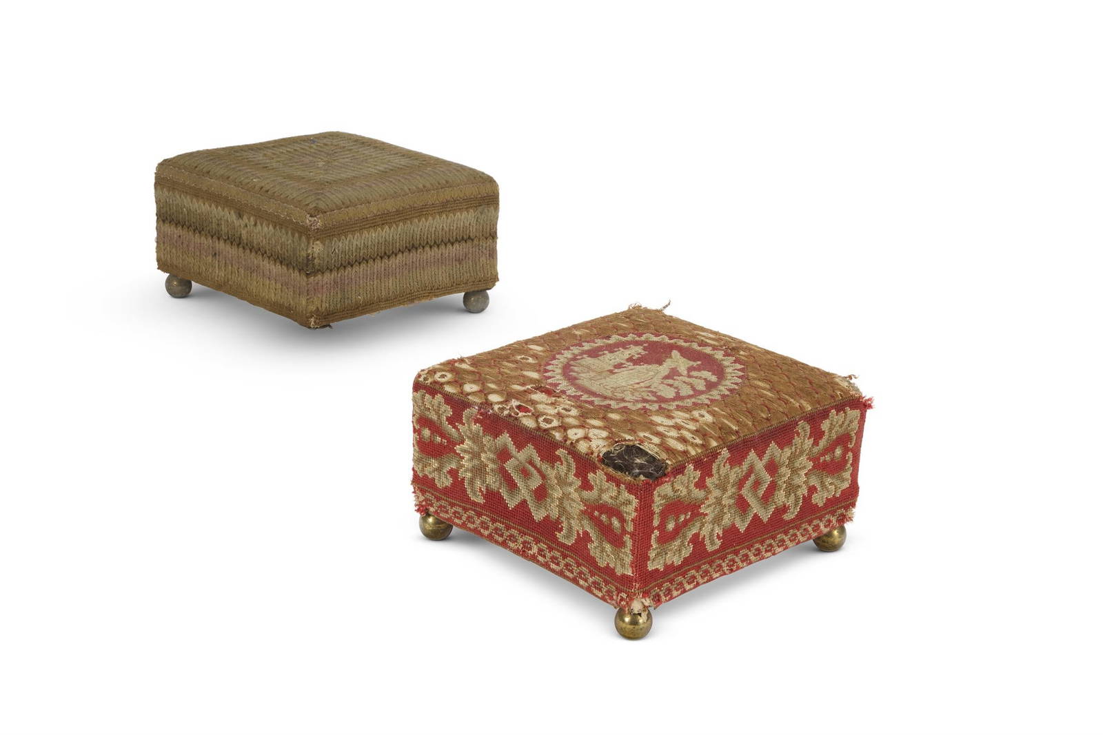 A Regency Needlework Footstool, Early 19th Century Auction