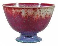 A Ruskin Pottery high fired footed bowl, in a flambe - Apr 29, 2015 ...