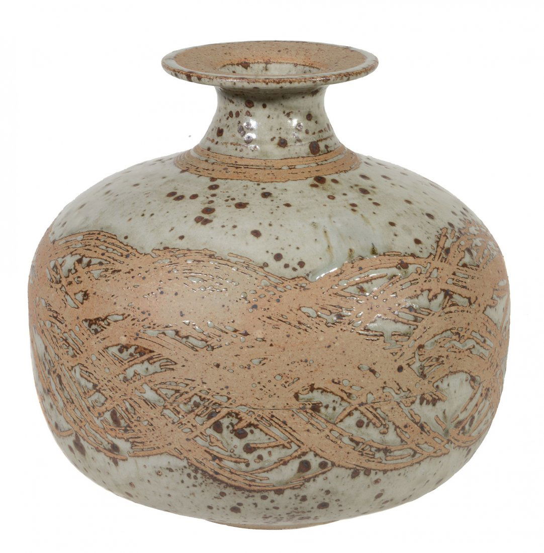 Barbara Cass , an Arden Pottery stoneware ovoid vase,