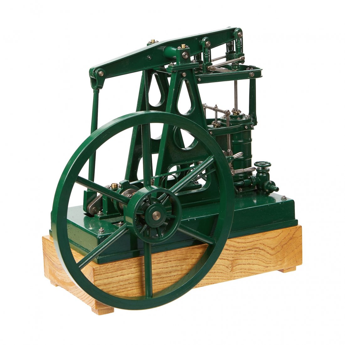 A well engineered model of a 'Vulcan' beam engine,