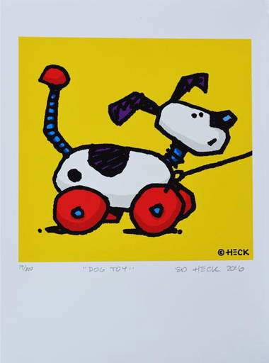 Ed Heck ** Dog Toy ** Signed