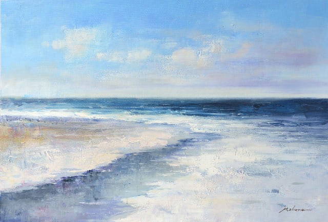 K. Shava **at The Beach** Original Acrylic