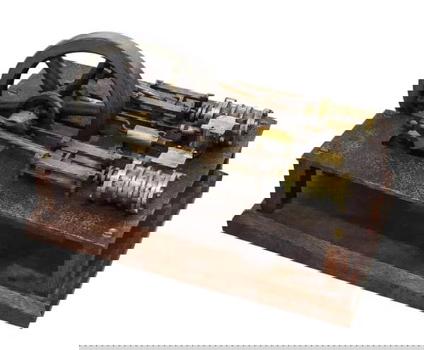 Doll & Co. 1900 German Antique Steam Twin Cylinders Piston Engine ...