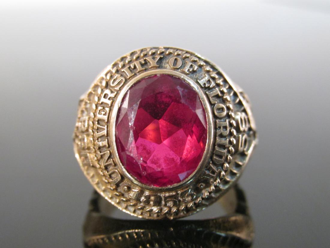 10K YELLOW GOLD 1958 UF FLORIDA MENS CLASS RING