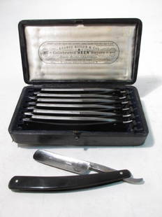 George Butler & Co "keen" 7 Day Straight Razor Set