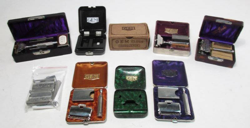 Vintage Gem Se Safety Razors, Boxes, Etc.