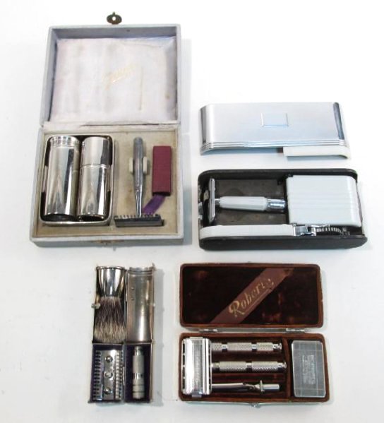 Four Vintage Double Edge Safety Razors