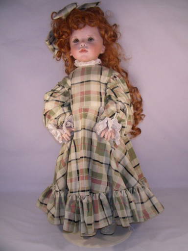Linda M Rick Porcelain Freckle Faced Doll