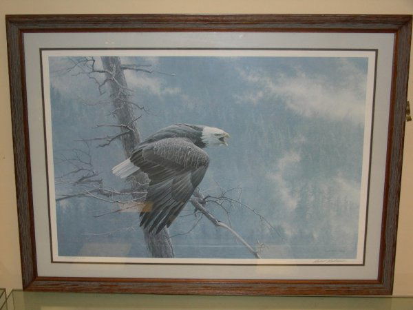 Robert Bateman 1989 Bald Eagle Print Signed Lmt Ed