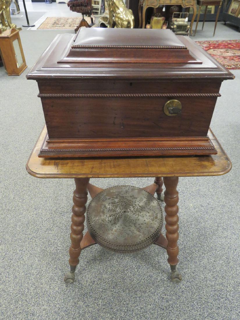 ANTIQUE REGINA 15.5" DISC COIN OPERATED MUSIC BOX