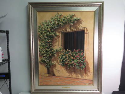 Maximo Cortina Oil On Canvas Espana