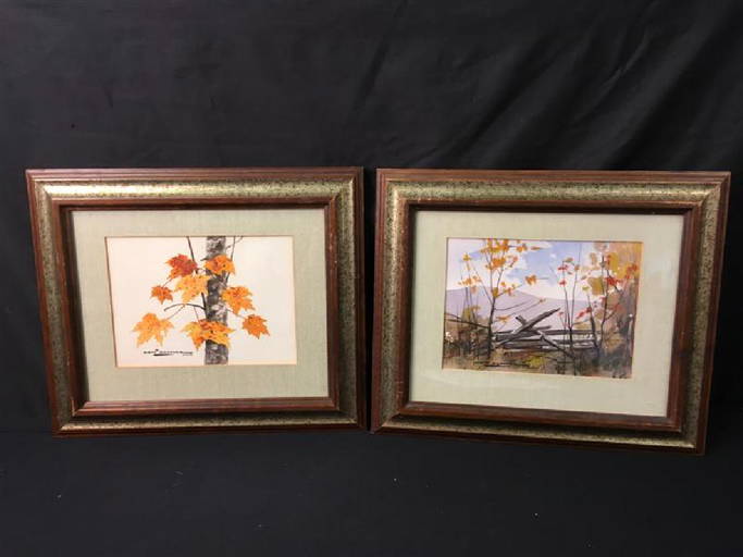 Two Watercolor Paintings By Ken Schulz