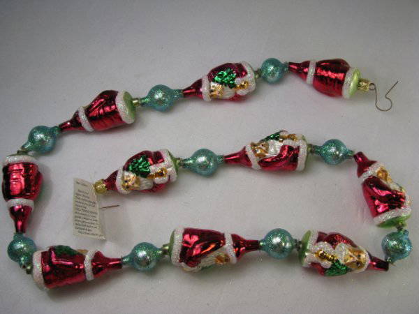 Christopher Radko Garland Santa Clause With Tree