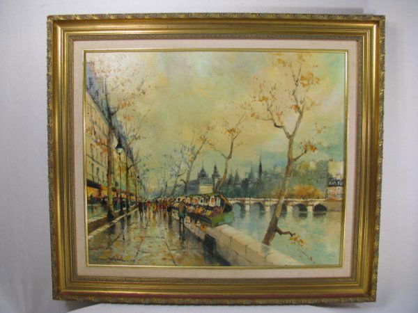 664: PAINTING ON CANVAS STEPHANE WROBEL CANAL STREET