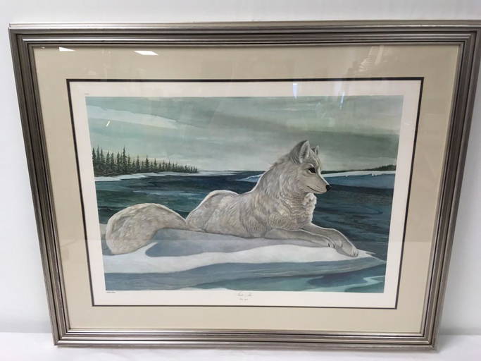 John A. Ruthven L.e. Hand Signed Print Arctic Fox