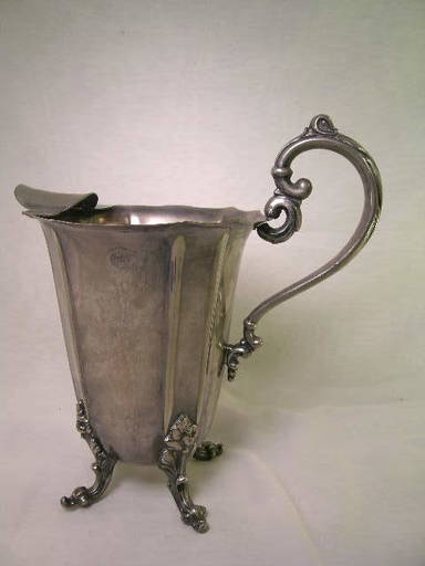 Antique Silver Plate Crown Mark Water Pitcher