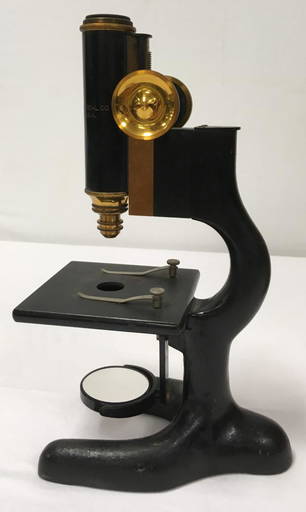 Antique Bausch & Lomb Microscope With Box