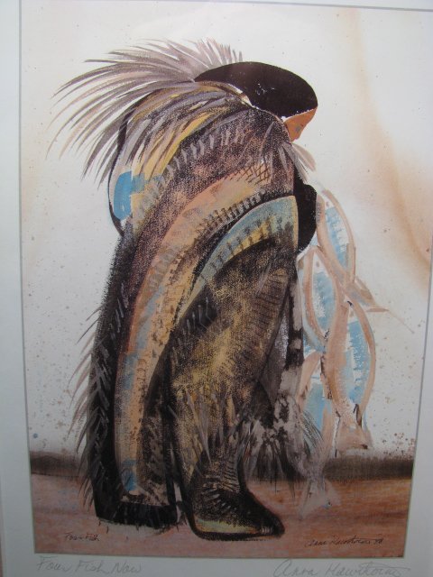 19: FOUR ANNA HAWTHORNE AMERICAN INDIAN WOMEN PRINTS : Lot 19