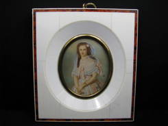 Miniature Portrait in Ivory Frame, Signed - Dec 05, 2013 | Klein James ...