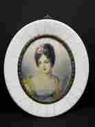 Miniature Portrait in Ivory Frame, Signed - Dec 05, 2013 | Klein James ...