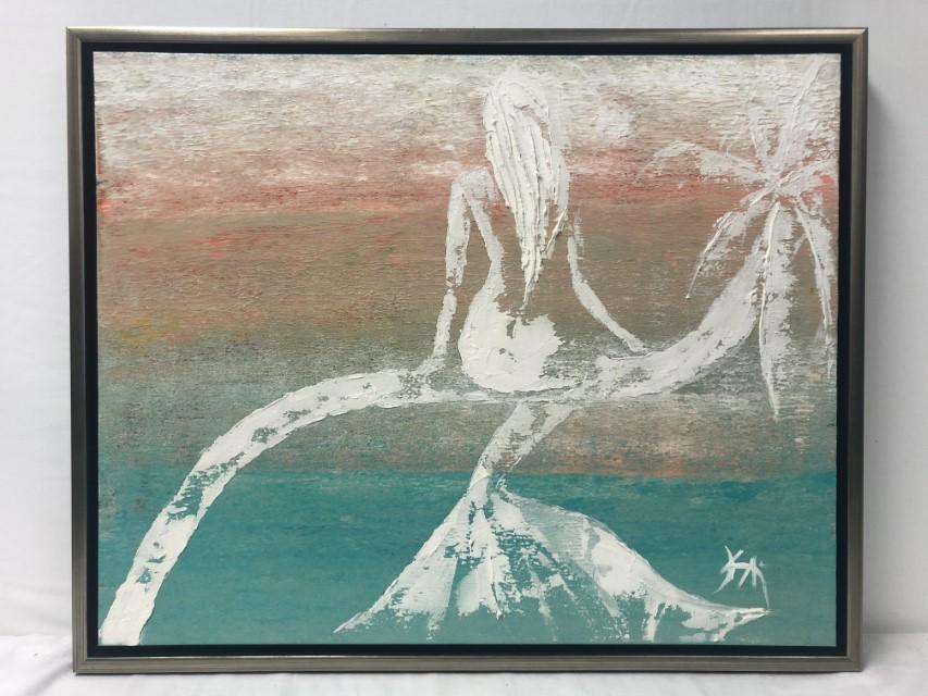 Kai Lava Acrylic On Canvas Painting: Mermaid Sunset