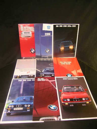 Bmw 3i Series Brochures Asst Years 9 Pcs German En