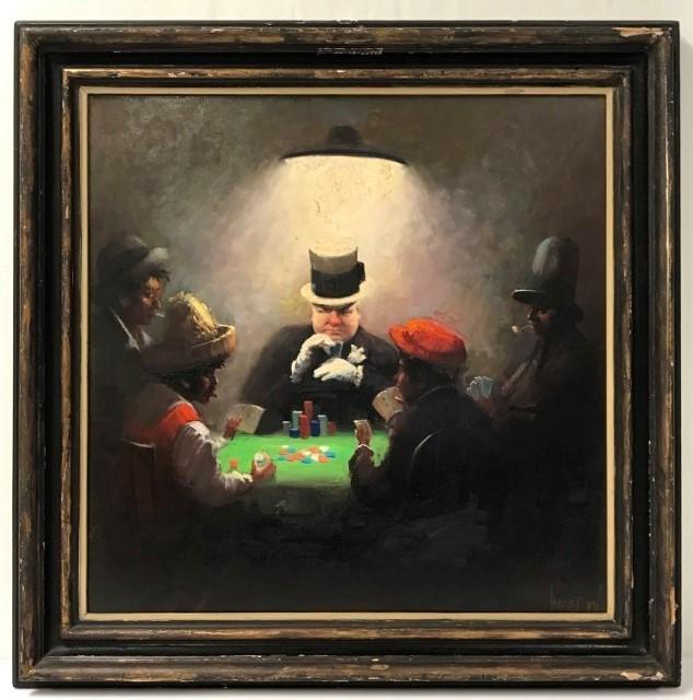 William Harnden, Oil On Masonite, "w.c. Fields"