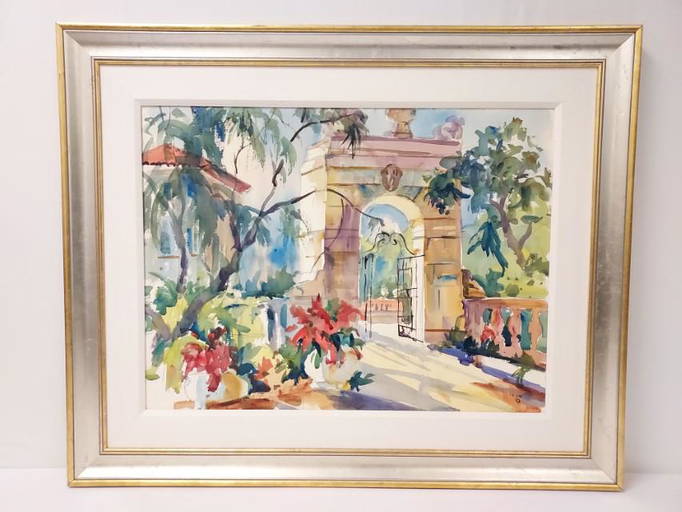 PETER SPATARO WATERCOLOR PAINTING ON BOARD (#0440) on May 18, 2022 ...