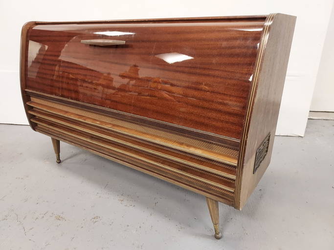 Jese Tonmobel Radiogram W/ Rare Blaupunkt Radio